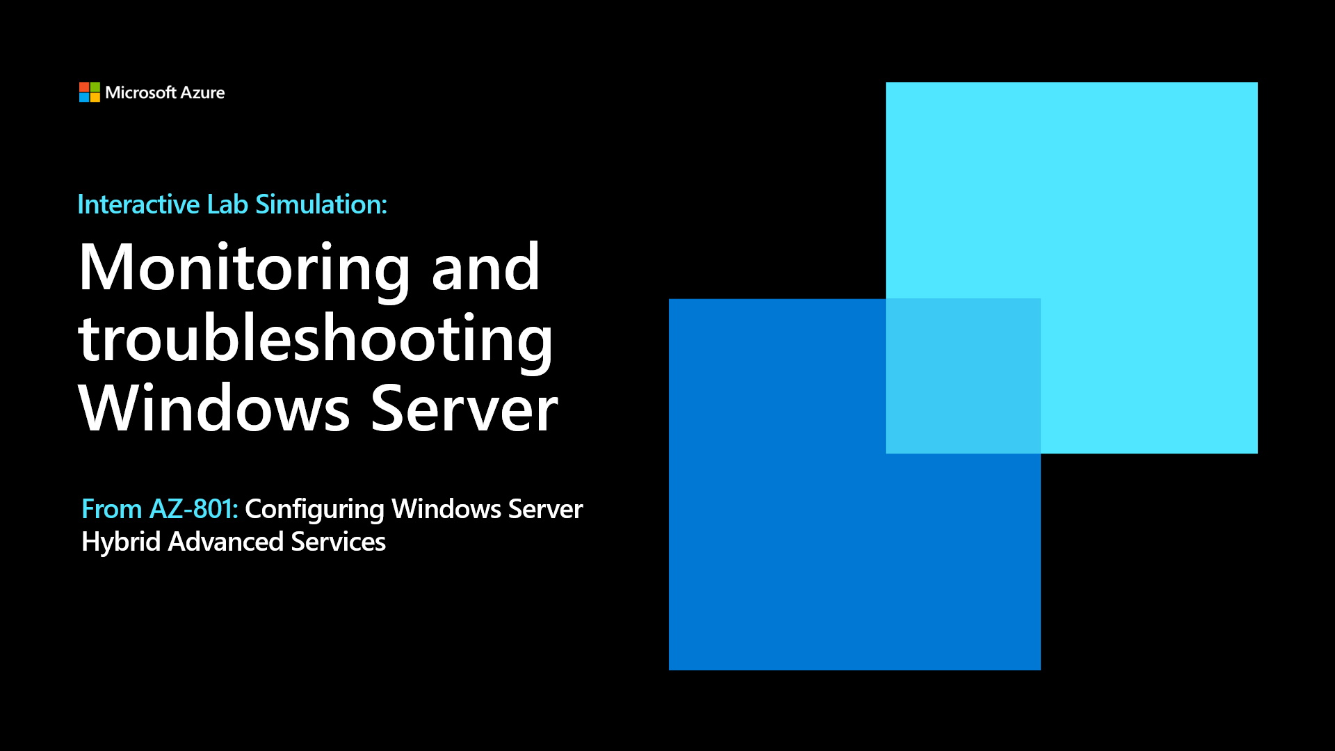 AZ-801 Lab Simulation - Monitoring and troubleshooting Windows Server