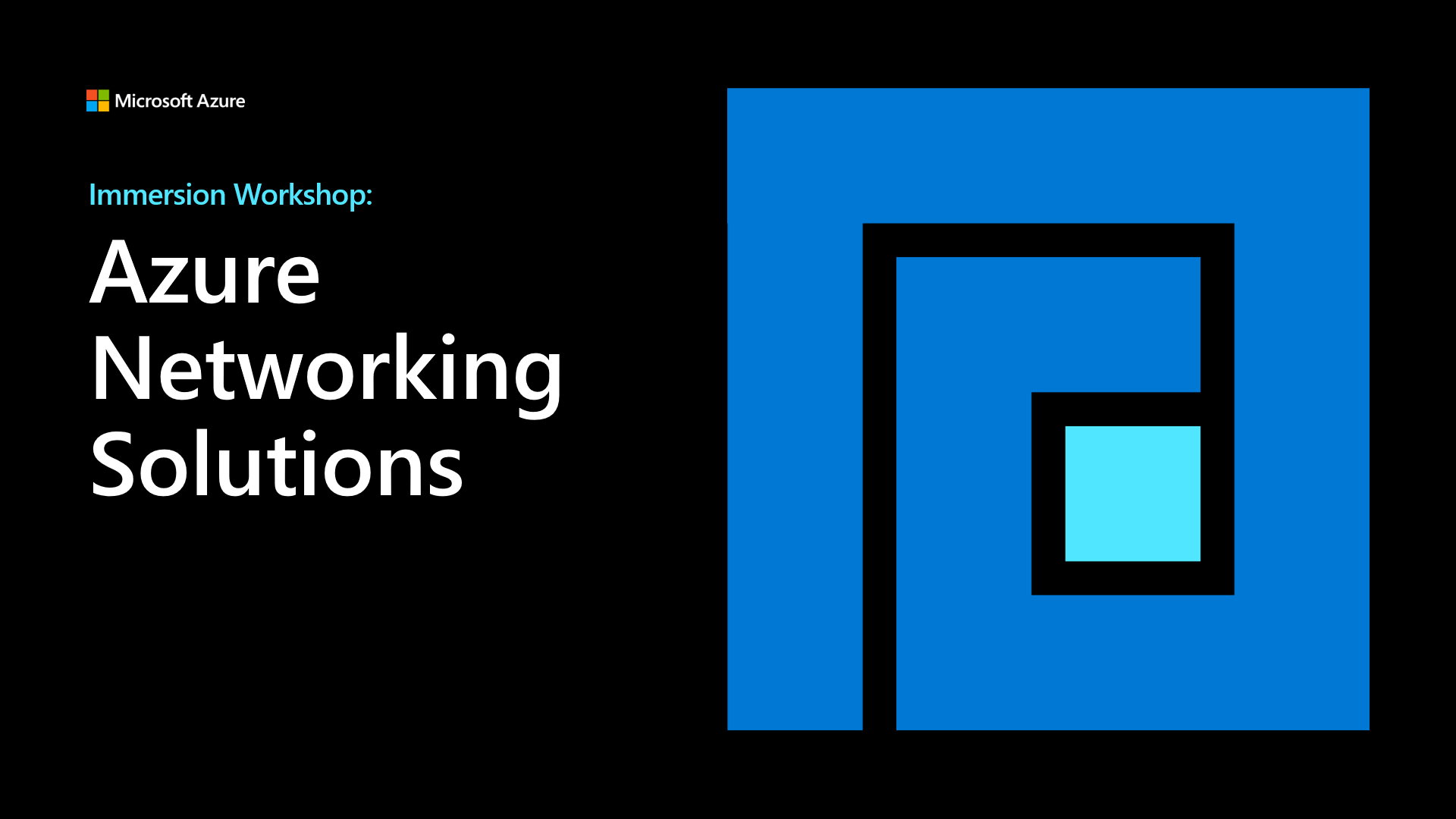 Azure Networking Solutions